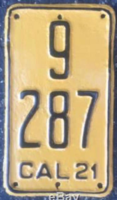 Motoplates - Vintage/Old/Antique Motorcycle License Plates